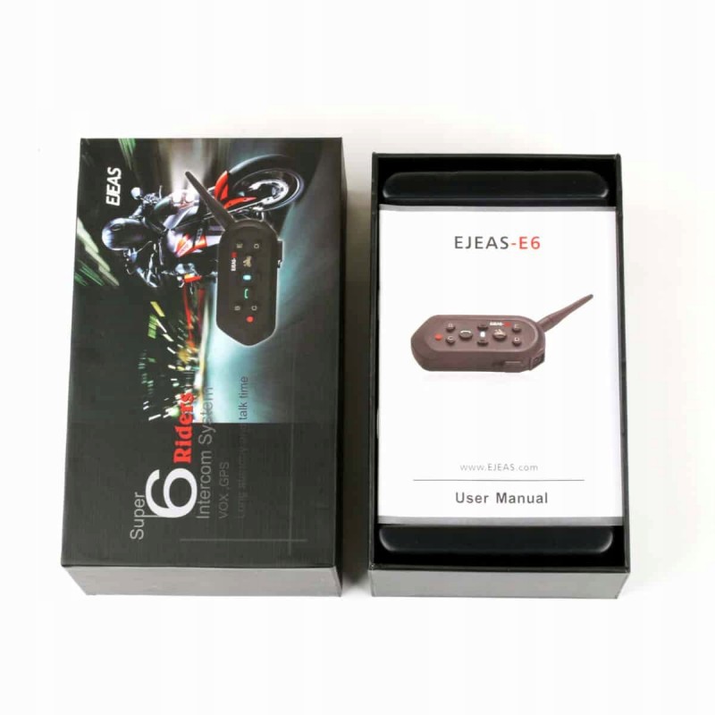 Interkom Motocyklowy Bluetooth Intercom EJEAS E6