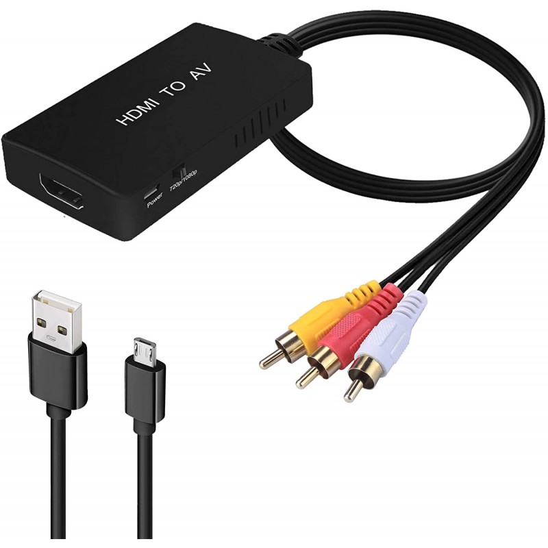 Konwerter HDMI do RCA Adapter AV CINCH CVBS Konwerter HDMI do RCA Adapter AV CINCH CVBS