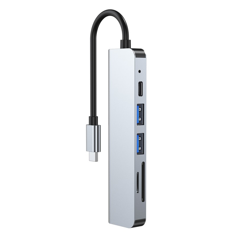 Adapter Hub USB C 3.0 CZYTNIK TF HDMI 4K 6w1Mac PD