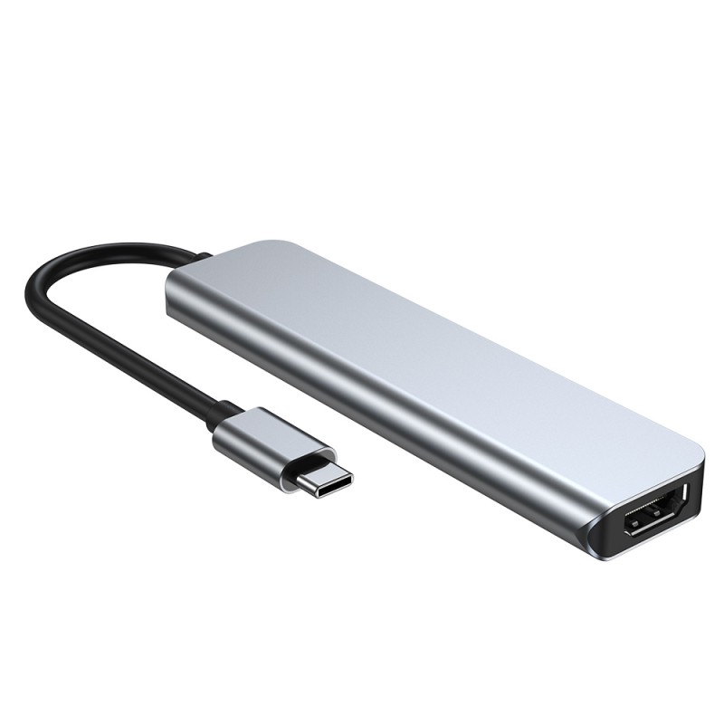 Adapter Hub USB C 3.0 CZYTNIK TF HDMI 4K 6w1Mac PD