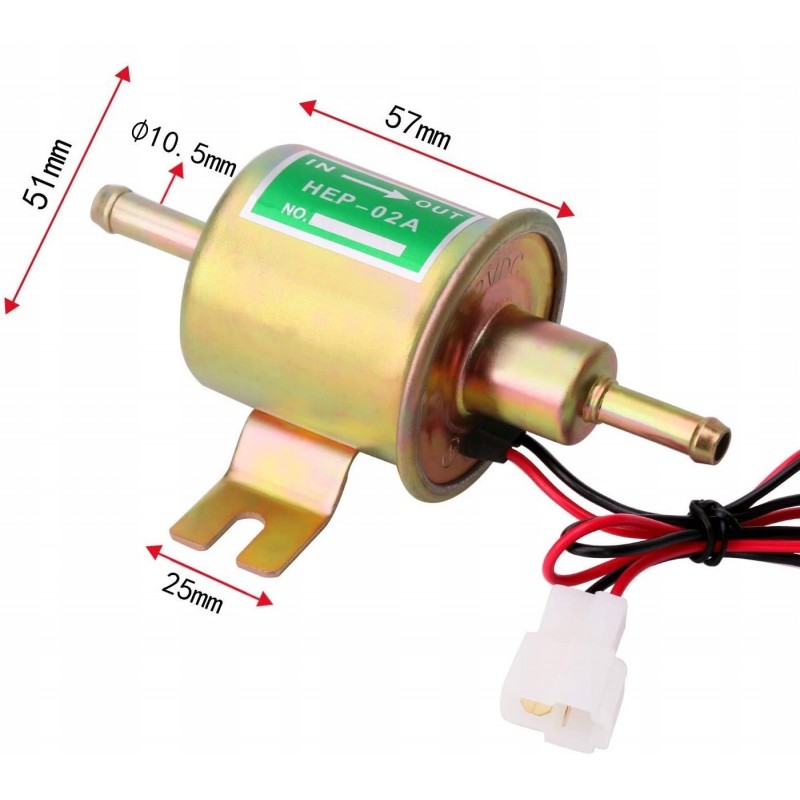 Elektryczna przepływowa pompka pompa do paliwa 12V