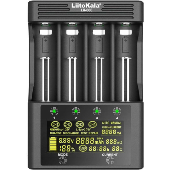 Uniwersalna Ładowarka LiitoKala Lii-600 do baterii akumulatorów