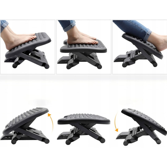Podnóżek Biurowy Podstawa Regulowany pod Biurko na Stopy Regulacja